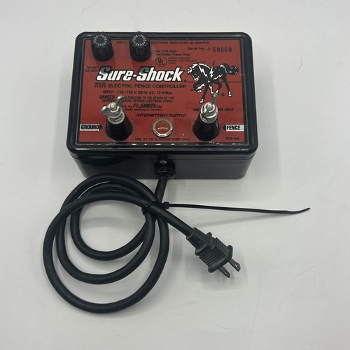 SURE-SHOCK ELECTRIC FENCE CHARGER SS-550 TESTED AND WORKING | eBay