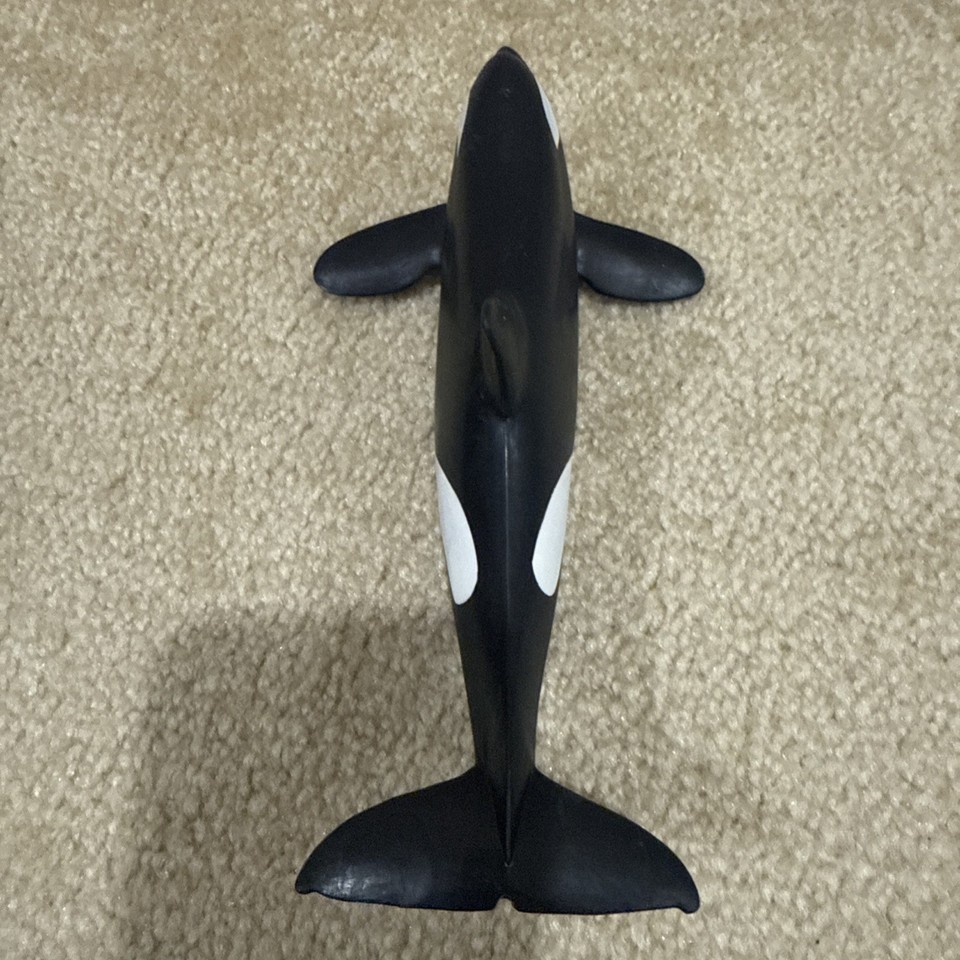 Schleich - 7.5" Orca / Killer Whale Wildlife Hard Rubber Figure Used | eBay