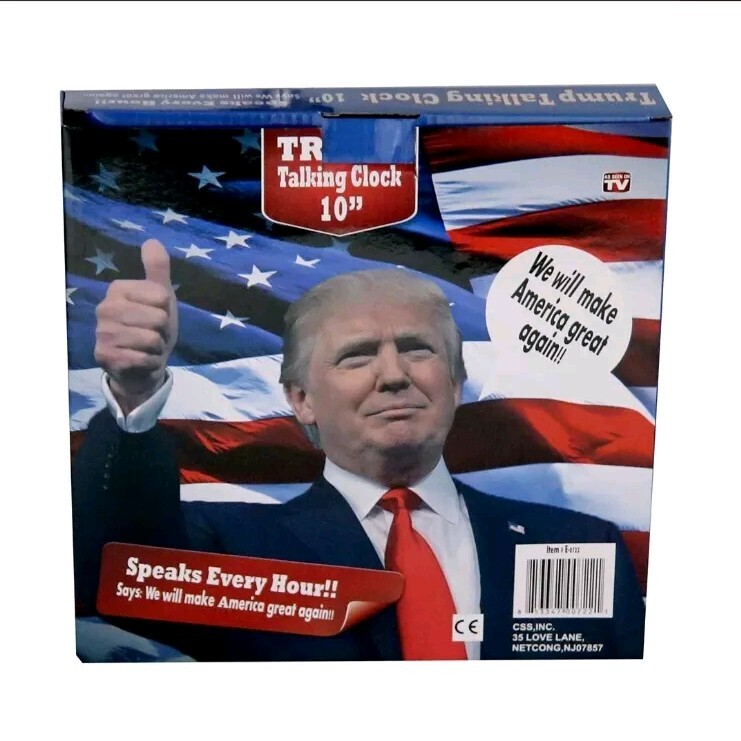 Donald Trump Talking Clock! Let's Make America Great Again! (Brand New ...