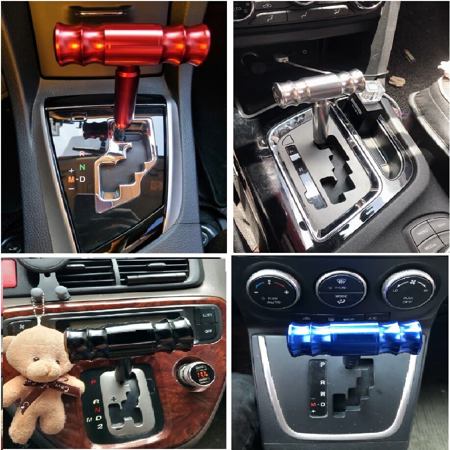 SILVER RALLIART Shift Knob Aircraft Joystick Transmission Racing Gear ...