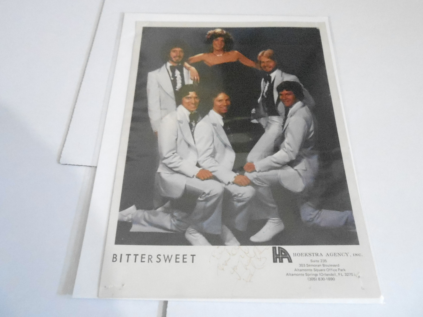 #978 VINTAGE 8x10 MUSICIAN PHOTO - AUTOGRAPHED - BITTERSWEET band ...