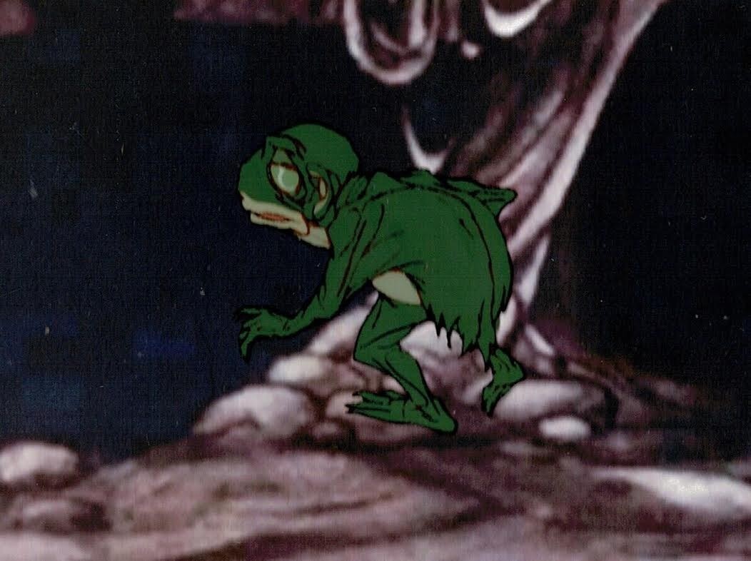 Gollum Hobbit Animated Gollum Animation Cel (The Hobbit 1977 Rankin