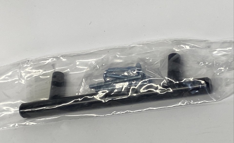 Pack Of 10, Pride Bar Cabinet Pulls 96mm Matte Black 3-3/4" CTC x 6" P ...