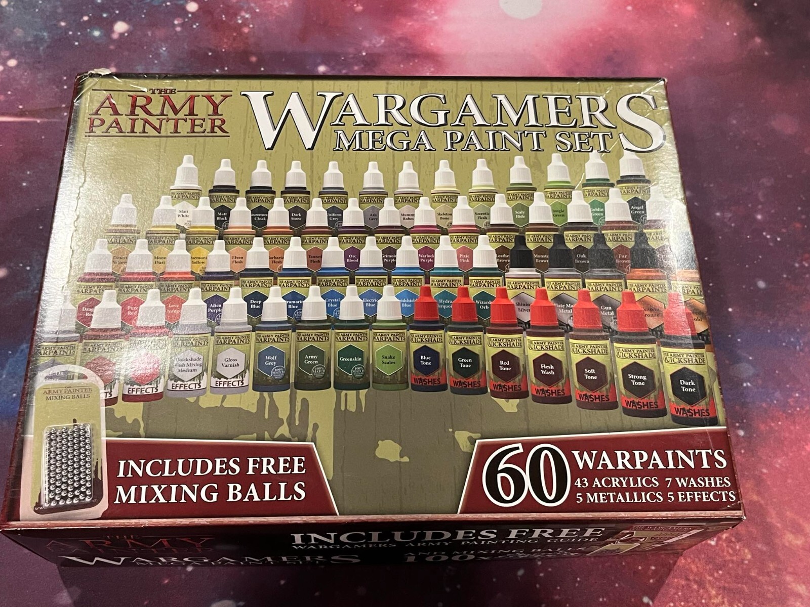 The Army Painter Miniature Painting Kit with 100 Rustproof Mixing Balls ...