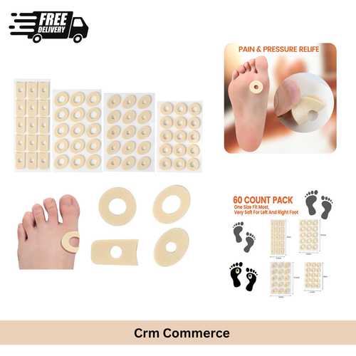 60 Pieces Corn Cushions, Soft Latex Foam Self Adhesive Callus Pads Corn ...