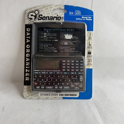 Senario Data Organizer DA-100 3KB Phone Book Scheduler Alarm New | eBay