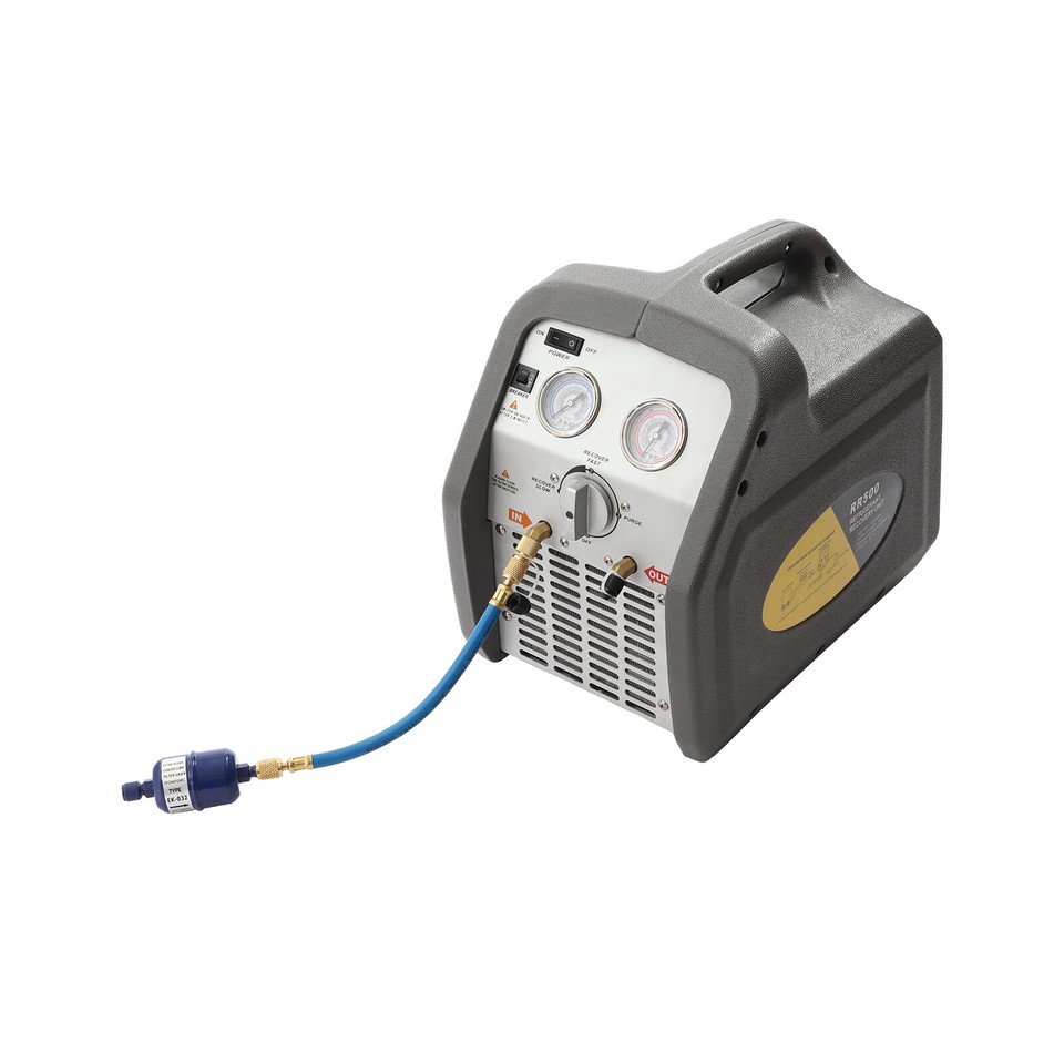 Portable Refrigerant Recovery Machine 110V 60HZ 1 HP Dual-Cylinder ...
