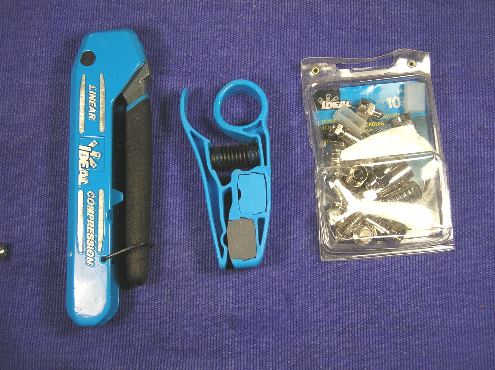 IDEAL 33-632 LINEAR COMPRESSION TOOL ADJUSTABLE F/BNC/RCA | eBay