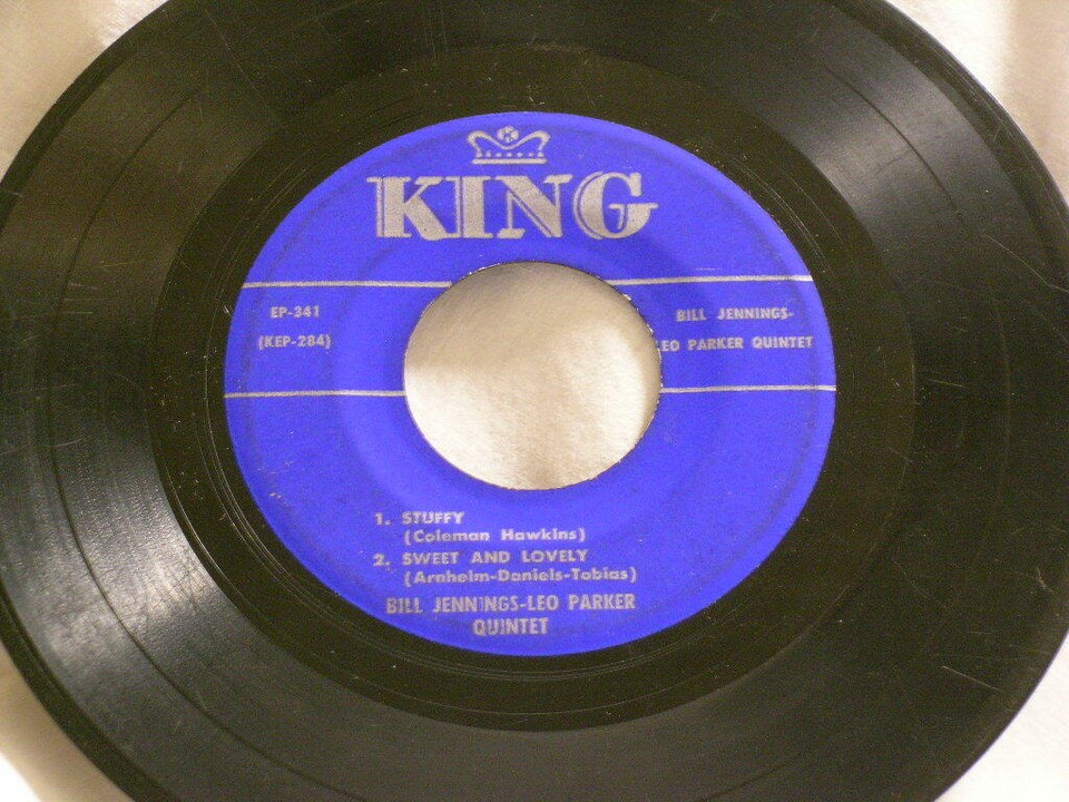 BILL JENNINGS & LEO PARKER Solitude / Stuffy King 341 45 rpm 7" single ...