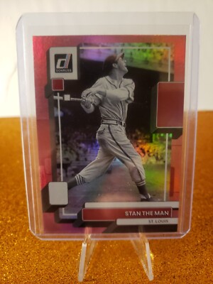 2022 Donruss Stan Musial Pink Holo Parallel Nickname Variation Stan the ...