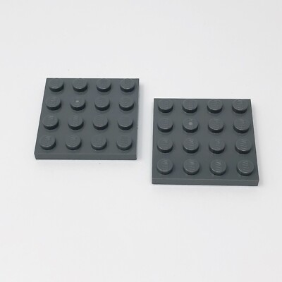 3031 LEGO Parts Plate 4x4 DARK BLUISH GRAY (2) | eBay