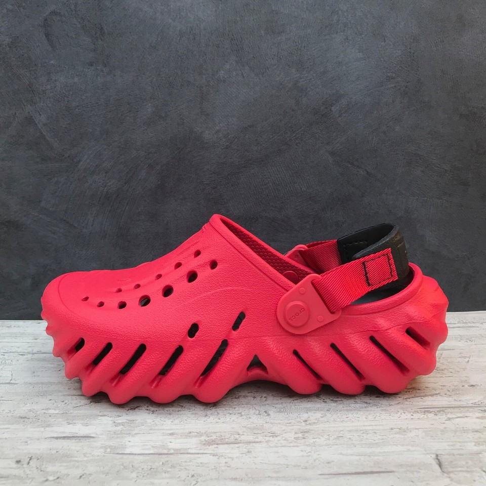Crocs Echo Clog Red & Black Select-a-Size | eBay