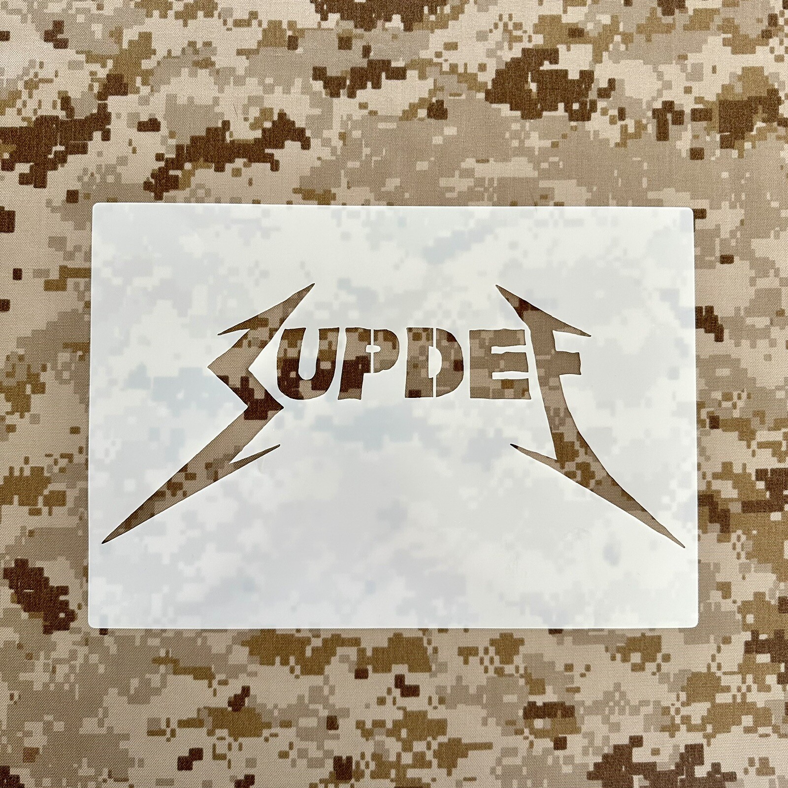 Superior Defense - SupDef Logo Stencil | eBay