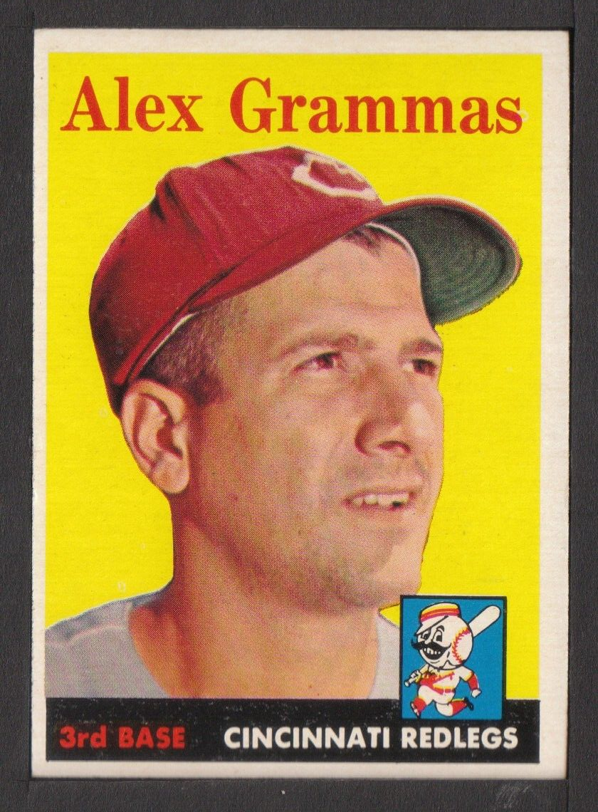 1958 Topps #254 Alex Grammas Cincinnati Reds ex-mt | eBay