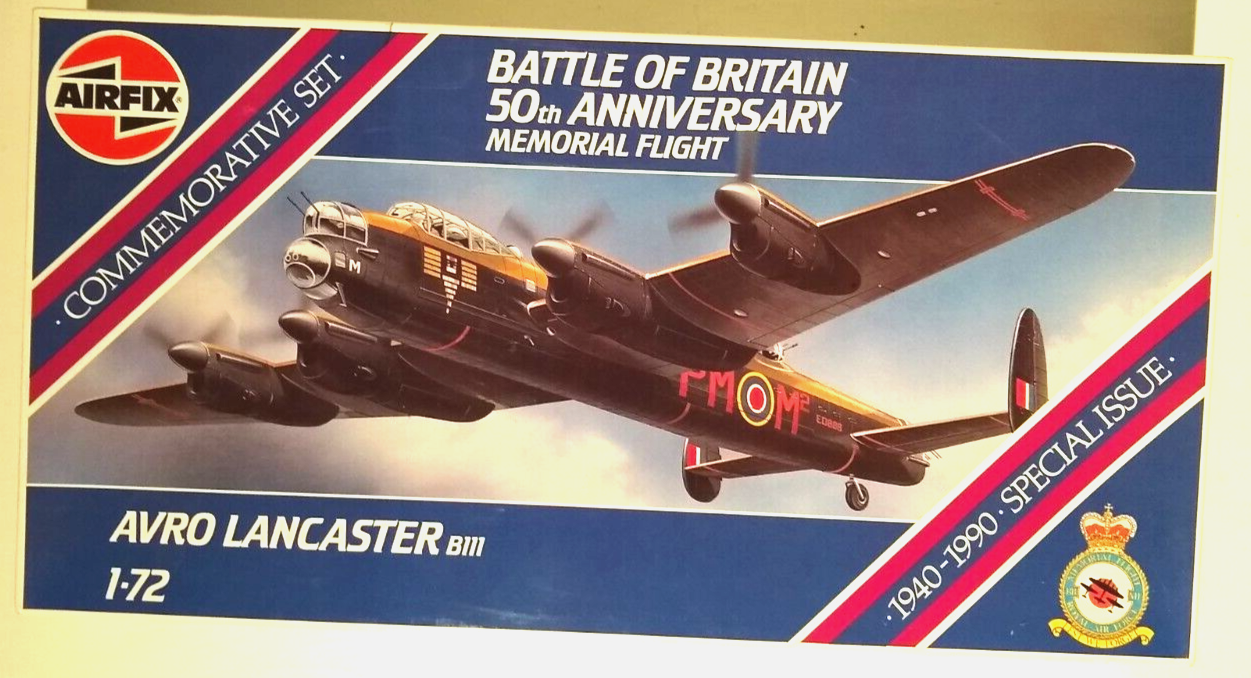 Airfix Avro Lancaster BIII WWII Bomber 1/72 Scale Model Kit - 50th ...