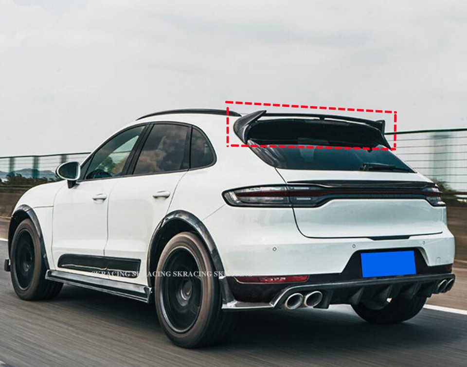 Glossy Black Rear Roof Spoiler Window Wing Lip 1PCS Fits Porsche Macan ...
