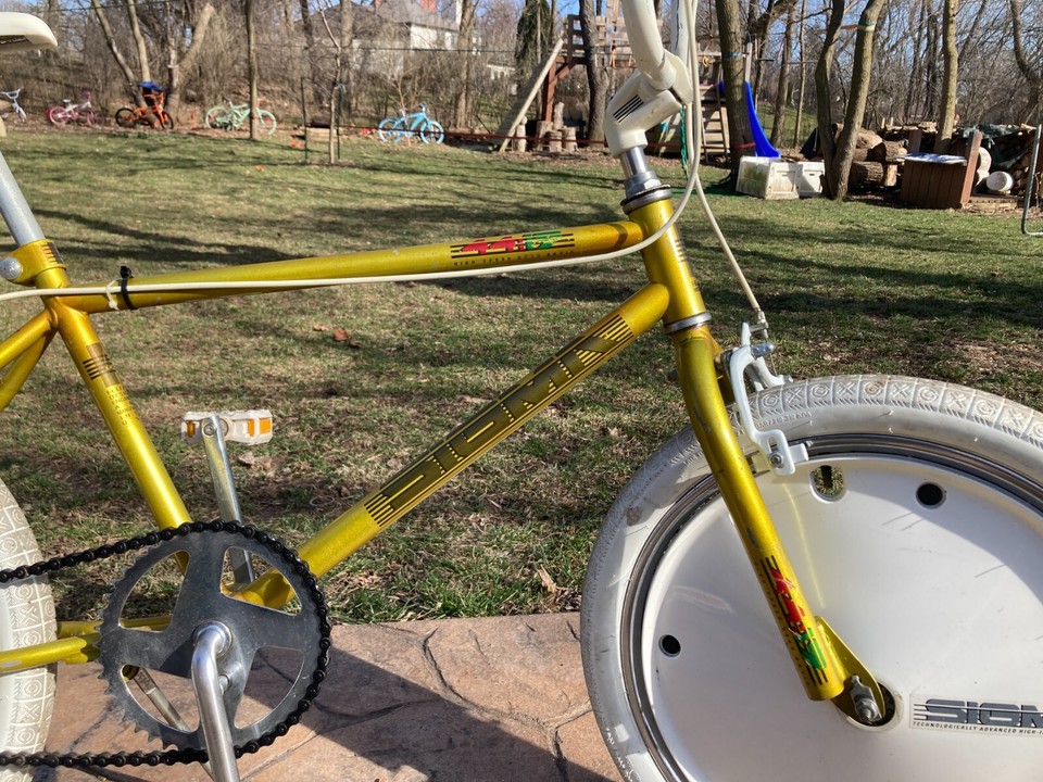 Restored Huffy Sigma Yellow Metallic 80s BMX Bike 20" Made in the USA ...