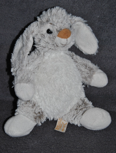 🍀Peluche Doudou Lapin RODADOU RODA Rabbit Blanc Brun Gris Chiné 20 Cm ...
