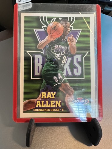 1997-98 Skybox NBA Hoops Ray Allen #87 Milwaukee Bucks Basketball Card ...