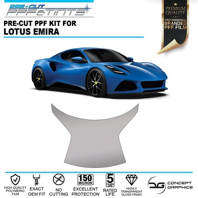 Full Bonnet PPF Stone Chip Paint Protection Film PPF Kit For Lotus ...