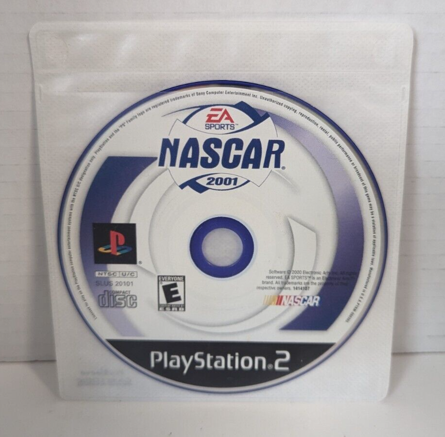 NASCAR 2001 (PlayStation 2 PS2, 2000) Disc Only *NO TRACKING ...