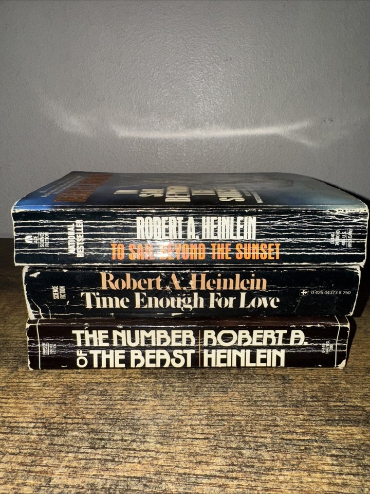 Robert A. Heinlein lot of 4 paperback books all from the World As Myth ...