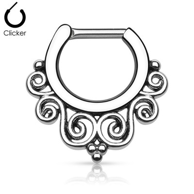 Curved Septum Piercing 1.2 Mm Silver | eBay