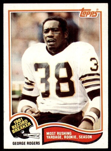 1982 Topps George Rogers New Orleans Saints #5 | eBay