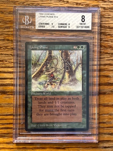 Living Plane MTG Legends BGS Grade 8/7.5/8/9 “8” NM-MT Beauty (RG ...