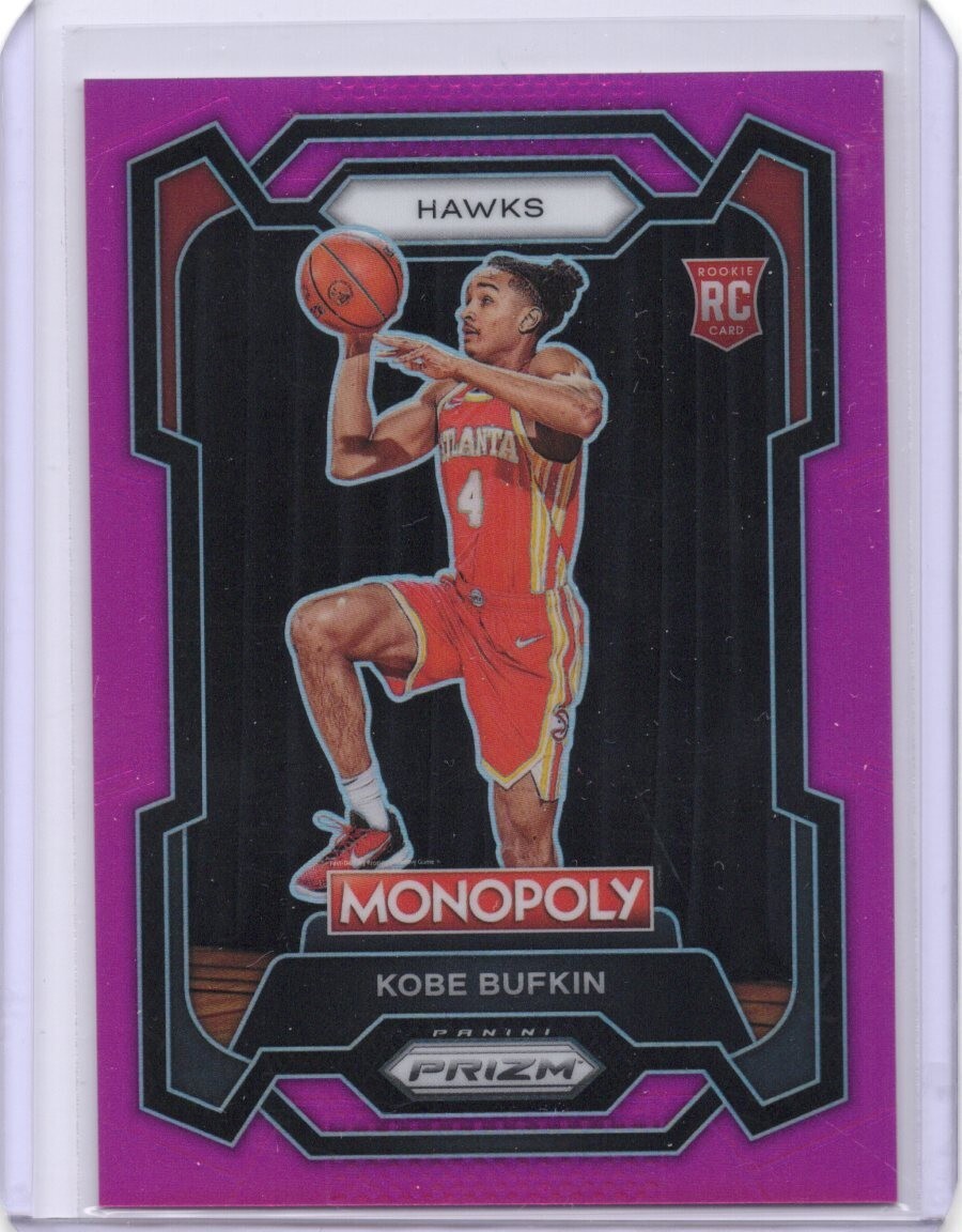 Kobe Bufkin PINK PRIZM /149 Rookie 2023-24 Panini Prizm Monopoly ...