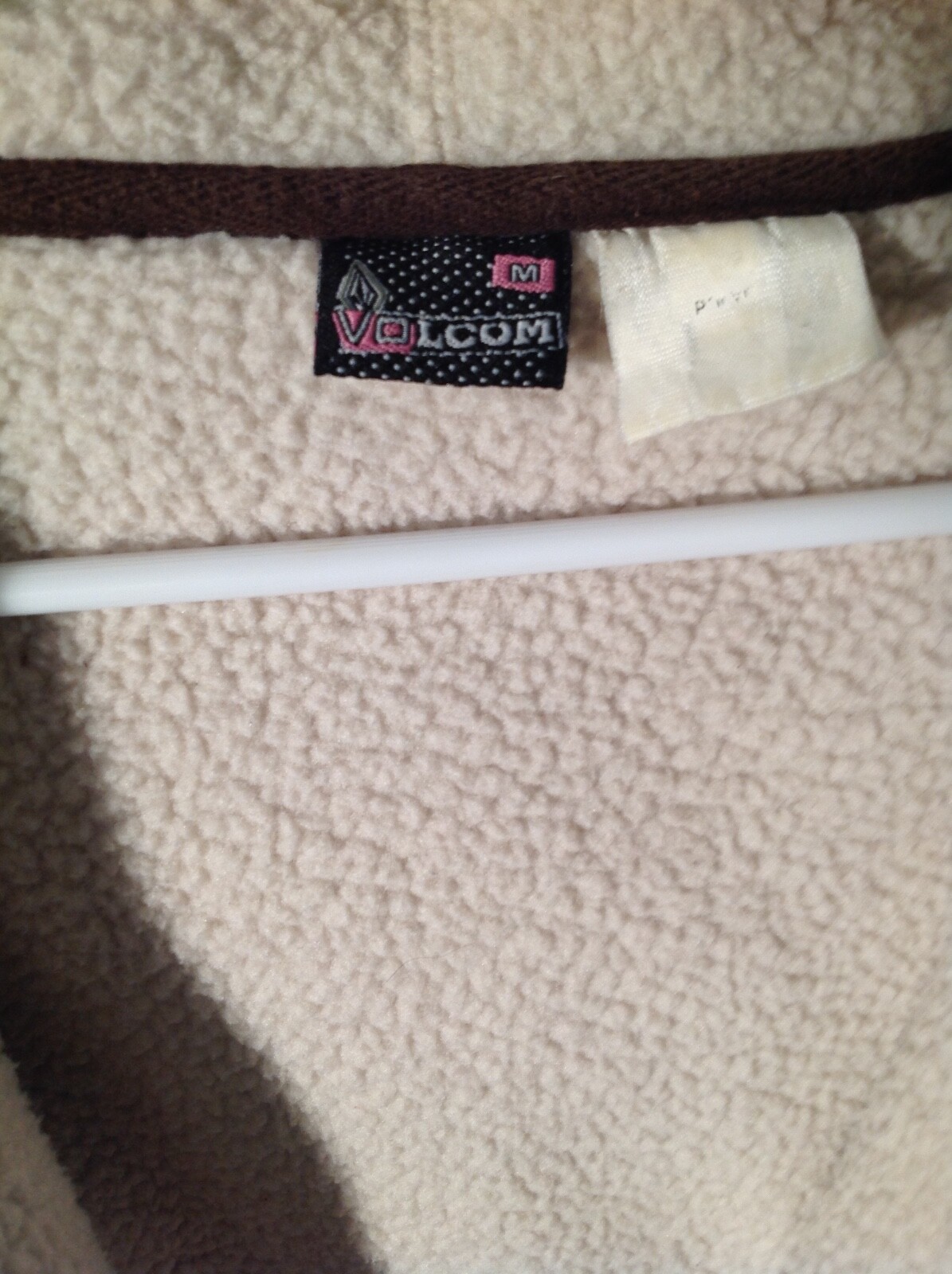 Volcom Sherpa Lined Full Zip Hooded Fleece Sweatshirt Jacket Jr./WMS ...