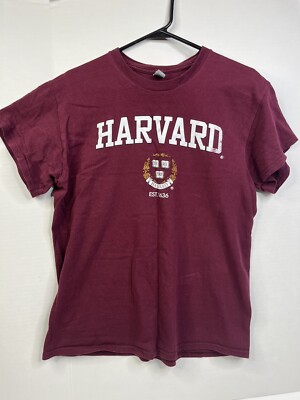 Harvard Maroon T Shirt Medium | eBay