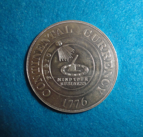 1962 Bashlow Restrike Continental Dollar In Silver, With it's Original ...