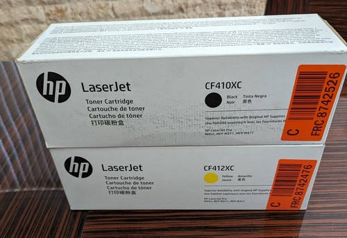 Genuine HP 410X Cartridges Black CF410XC Yellow CF412XC For M477 M452 ...