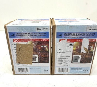 LOT OF 2 Midwest 30 Amp Temporary RV Power Outlet U013P | eBay