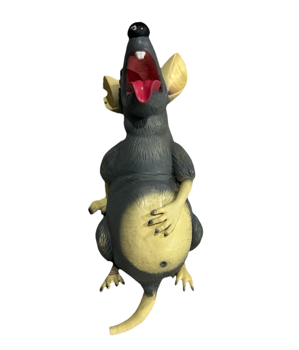 Gemmy 14" Animated Talking Burping Dying Halloween Fat Rat Rubber -READ ...