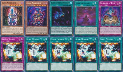 Yugioh Destiny Board 2024 Deck - Curse Necrofear - Spirit Message ...