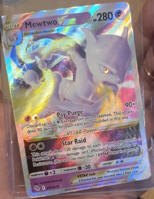Pokemon Go Holo Ultra Rare Mewtwo V Full Art Ultra Rare VMAX NM | eBay