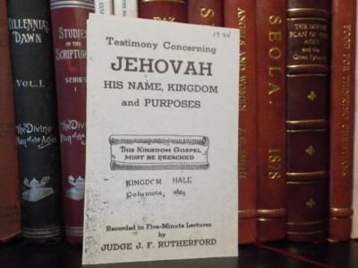 Other - Rutherford Watchtower Jehovah Booklet