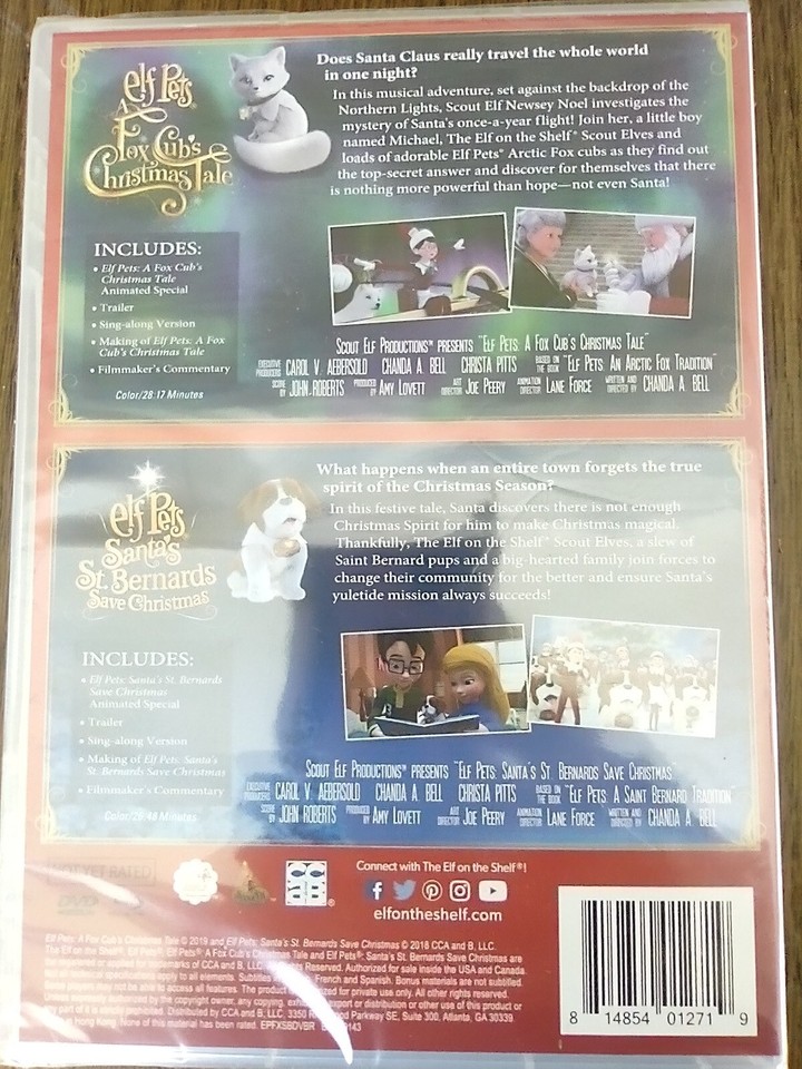 Elf Pets A Fox Cub's Christmas Tale/Santa's St. Bernards Save Christmas ...
