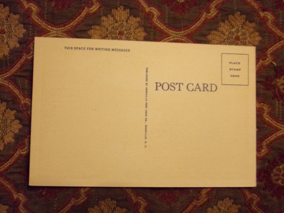 Vintage Postcard Rustic Bridge On Terry Estate, Black Mountain, N.C. | eBay