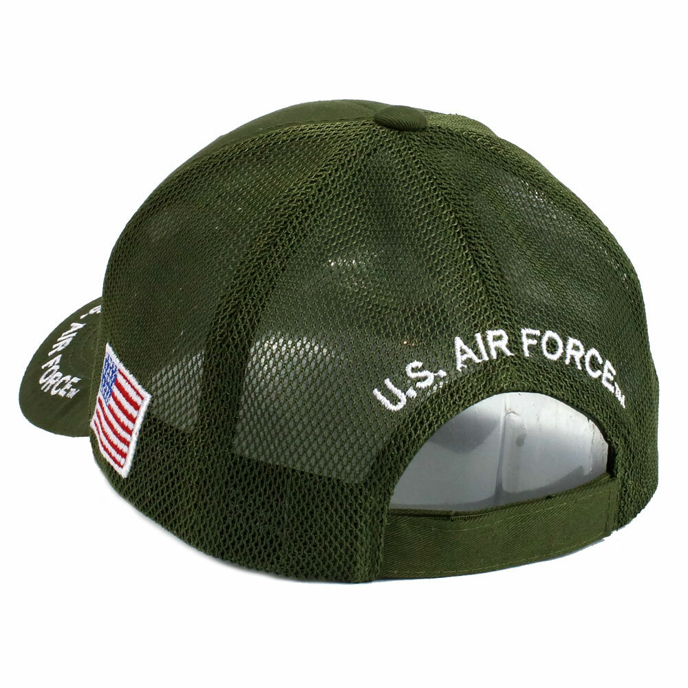 U.S. AIR FORCE Hat USAF Logo Cap Official Licensed Mesh Military ...