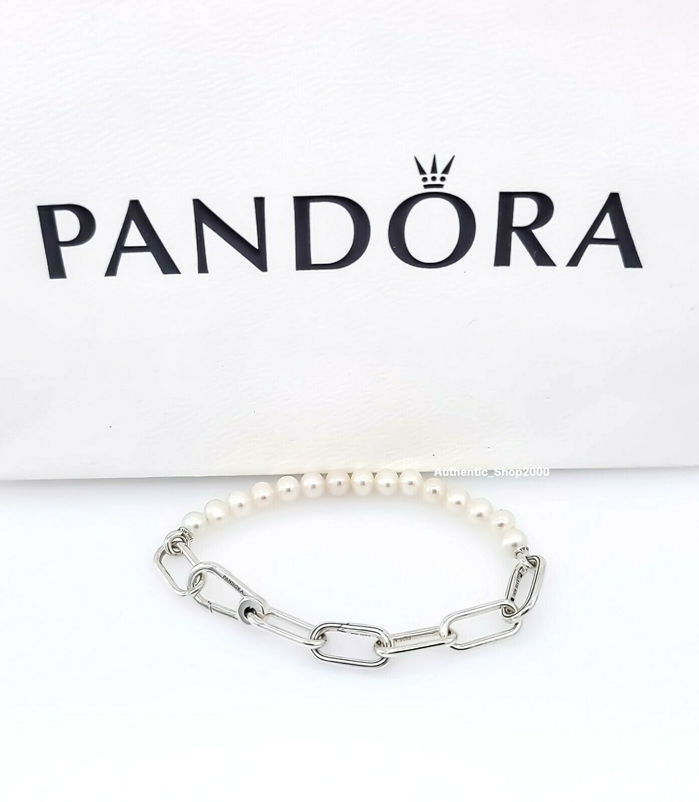 100% Authentic NEW PANDORA Me Links Freshwater Cultured Pearl Bracelet ...