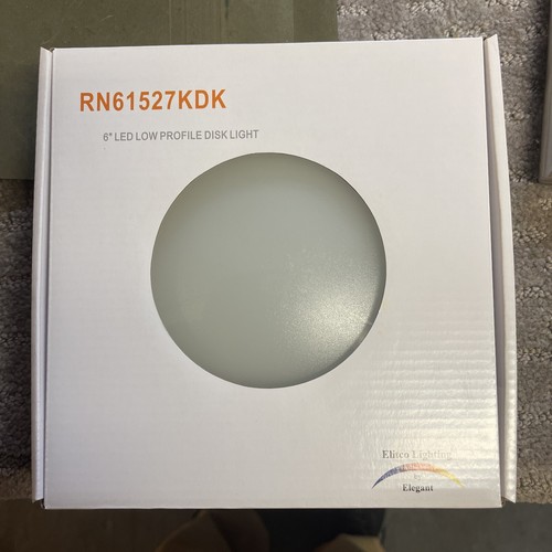 Elitco Lighting by Elegant RN61527KDK 6" LED Low Profile Disk Light | eBay