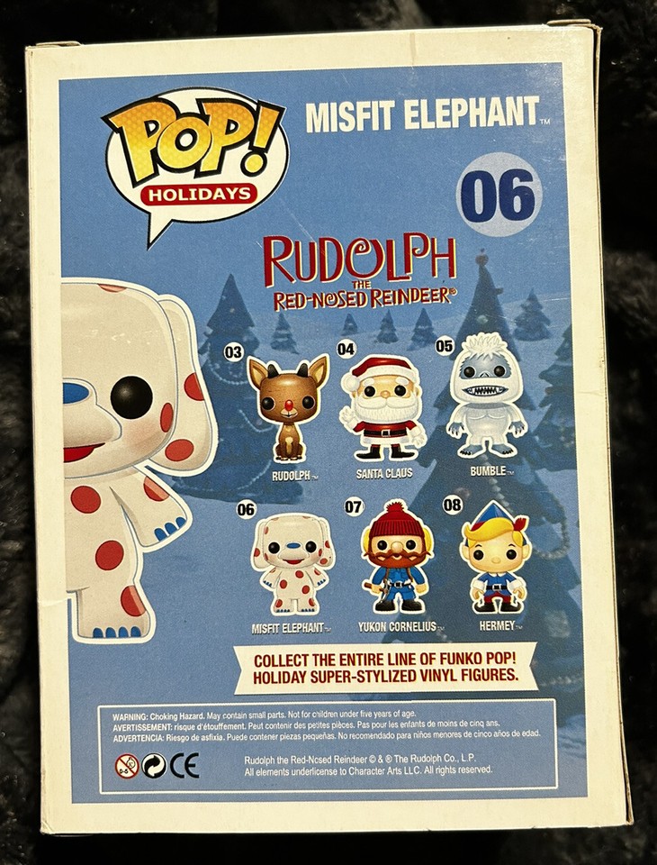 Funko Pop Rudolph The Red Nosed Reindeer Misfit Elephant W/hard case ...