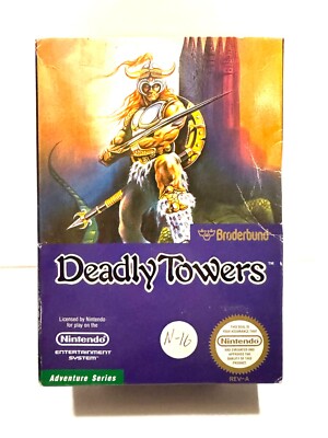 Deadly Towers NES Original Game (Nintendo Entertainment System, 1987 ...