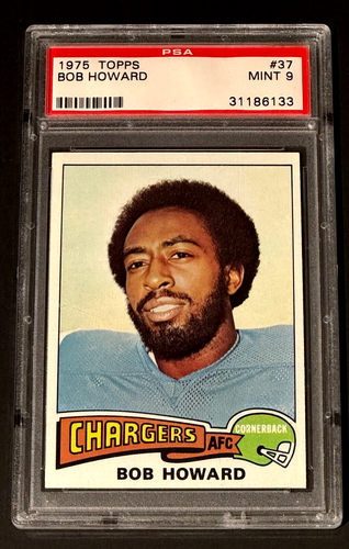 1975 Topps Football #37 Bob Howard San Diego Chargers PSA 9 Mint | eBay