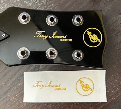 Tony Iommi Custom SG guitar UV DTF headstock sticker decal logo | eBay