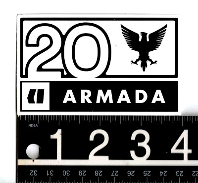 Armada Ski Company Sticker 4 in x 2.5 in Black/White Skiing Decal | eBay