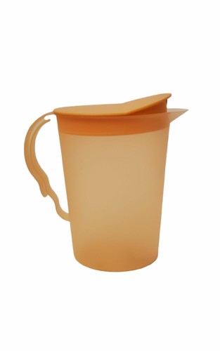 vintage 1990's tupperware Slimline Impressions pitcher # 3333B-1, peach ...